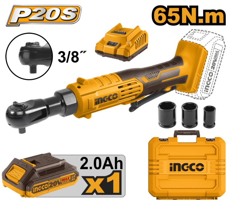 Ingco Cordless Drive Ratchet 65nm CDRLI2060152 – Buytoolkit